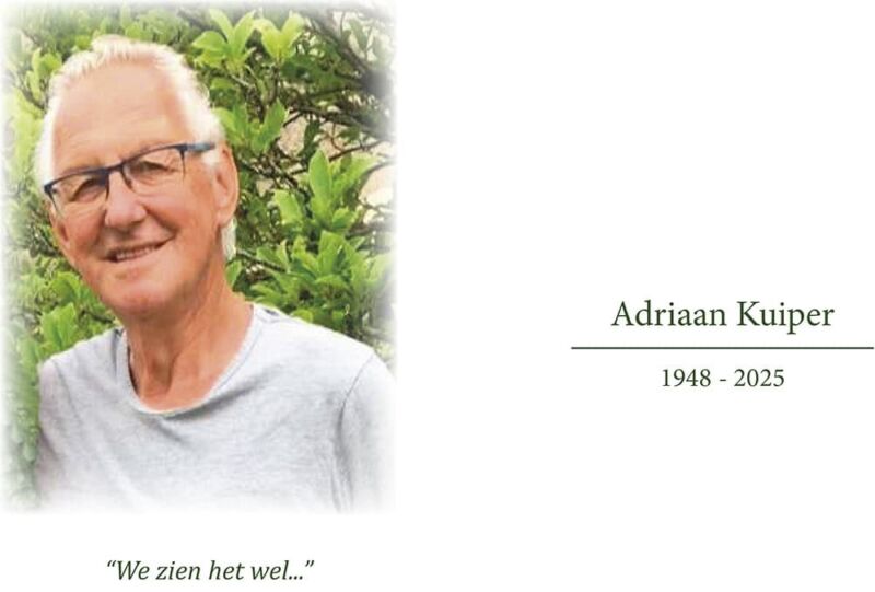Familiebericht - Adriaan Kuiper - Groene Hart Koerier