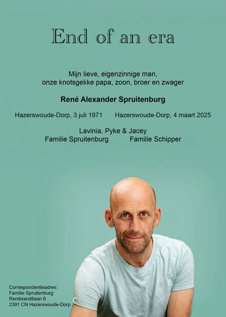 Familiebericht - René Spruitenburg - Groene Hart Koerier